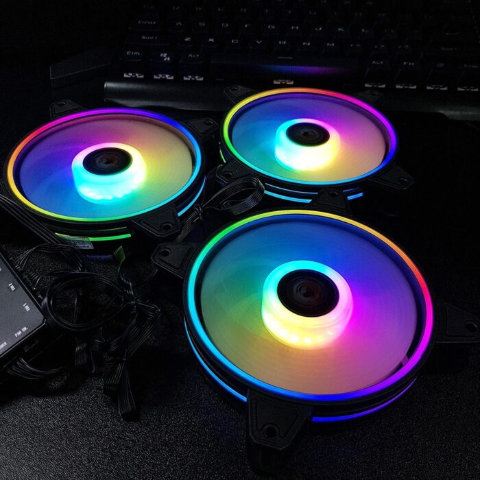 SHARK 3-Pack 120mm ARGB Fans with Remote and Controller – SolidHardware