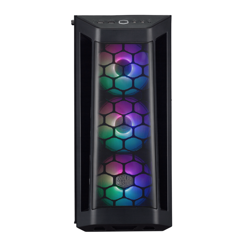 Cooler Master MasterBox MB511 Mesh ARGB Gaming Case + Cooler Master ...