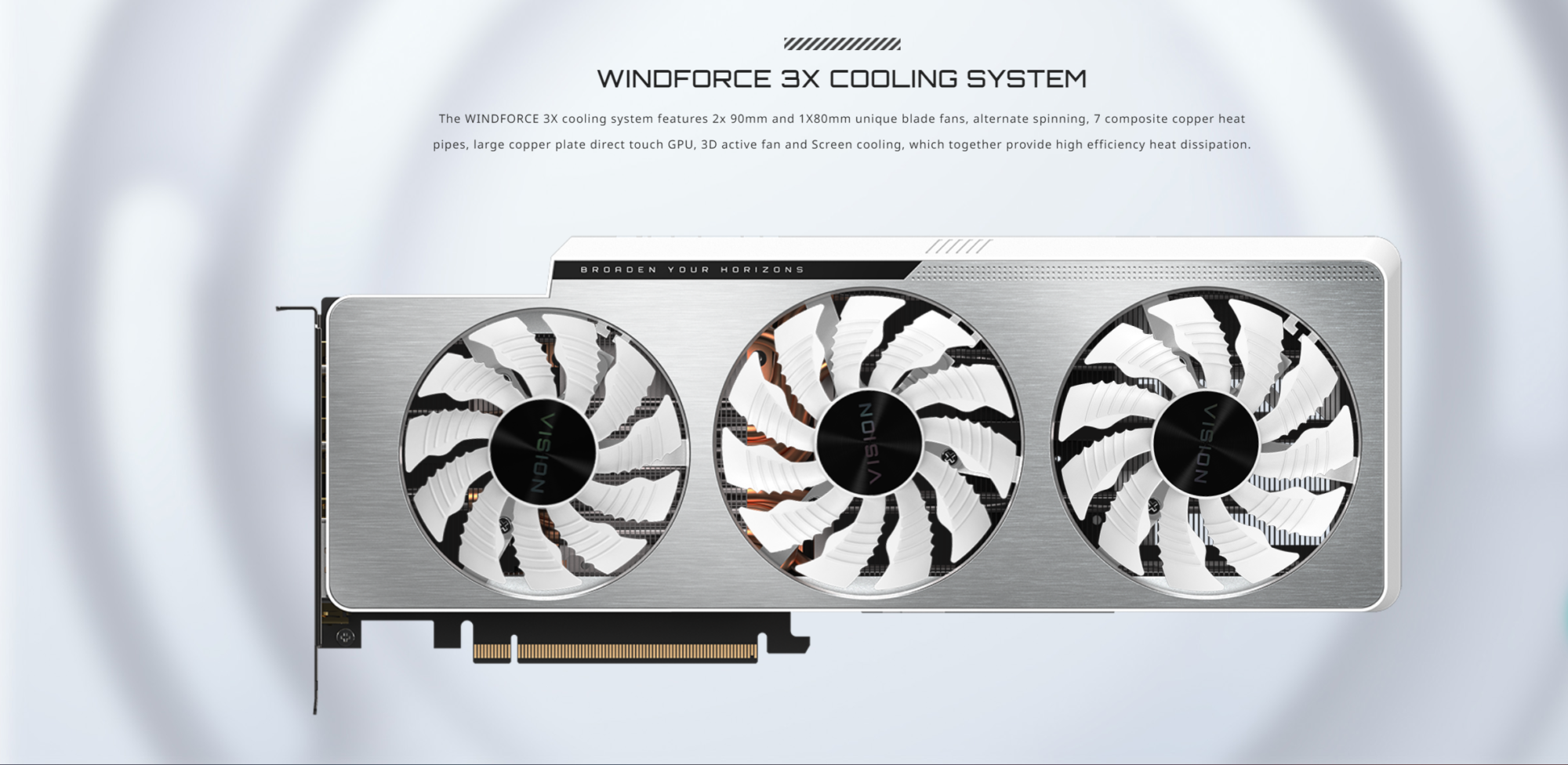 GIGABYTE GeForce RTX 3080 VISION OC 10G Nvidia Graphics Card ...