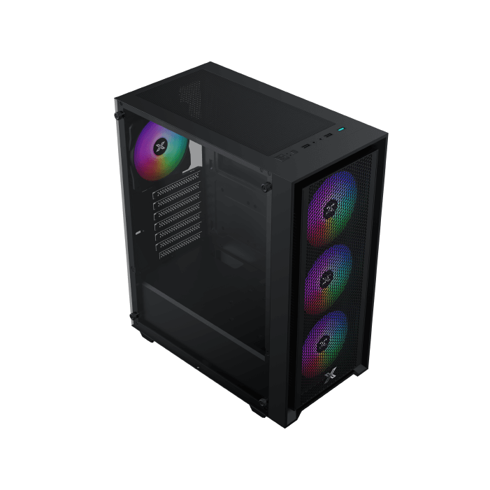 Xigmatek Sky II FIXEDRGB 4XFAN Mid Tower Case + X-Power 600W 80+ White ...