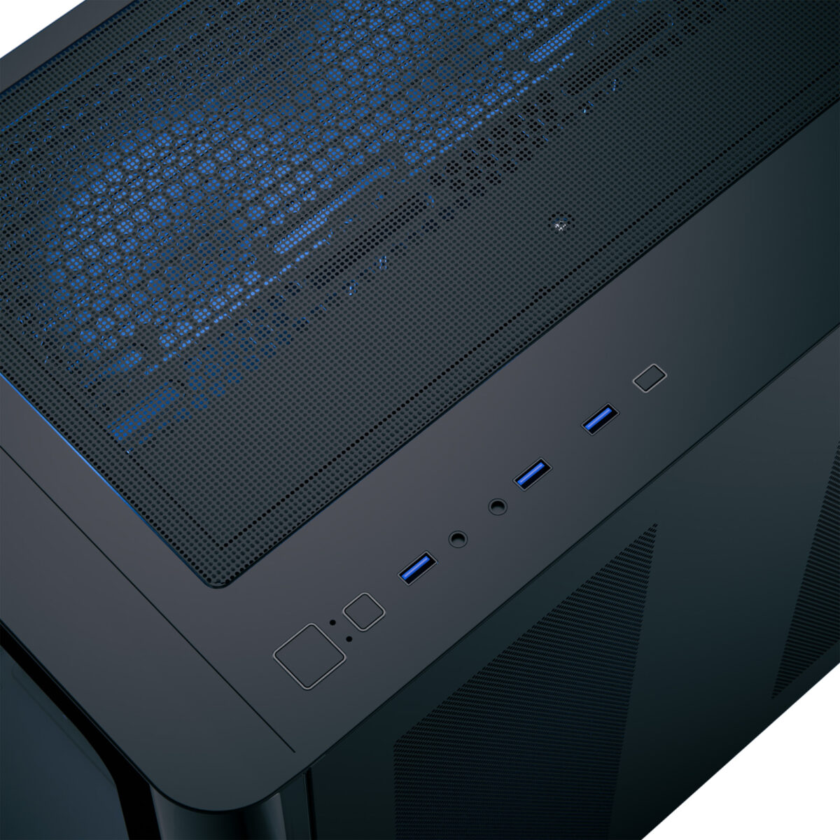 AEROCOOL P500C-G-BK-v1 Mid-Tower Case with Tempered Glass Panels and ...